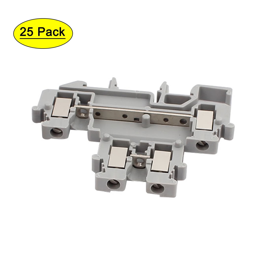 25Pcs MBKKB2.5 DIN Rail Mount Double-level Terminal Block 500V 2.5mm2 ...