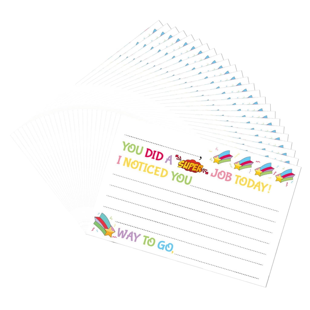 25Pcs Motivational Postcards Positive Behavior Cards Student Reward Card Classroom Incentive ...