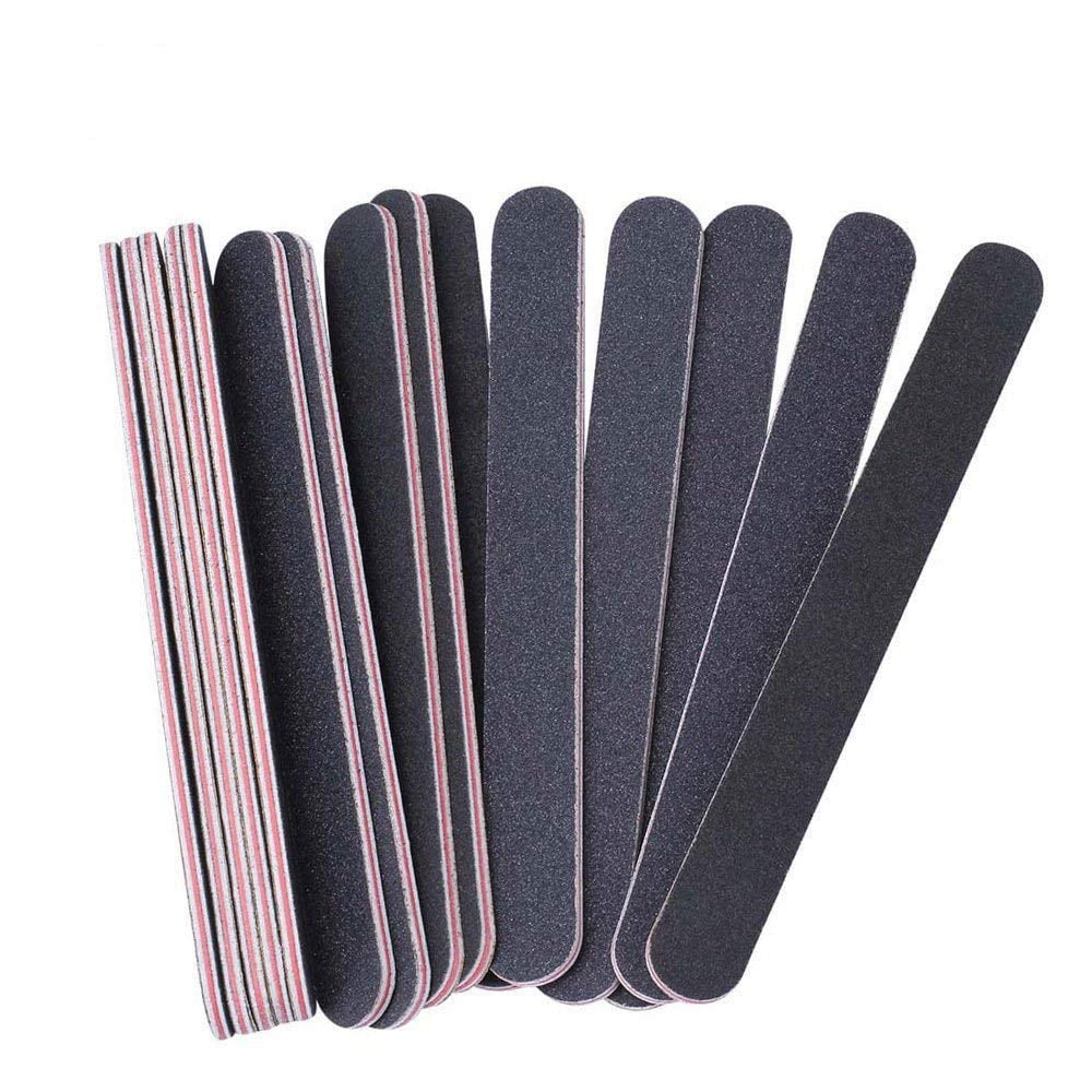 25Pcs Nail Files for Acrylic Nails 180/240 Grits Double Sided Emory ...
