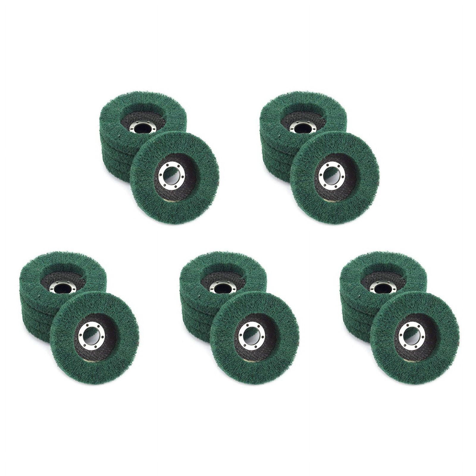 25Pcs Nylon Fiber Flap Wheels Polishing Buffing Wheel Scouring Pad ...
