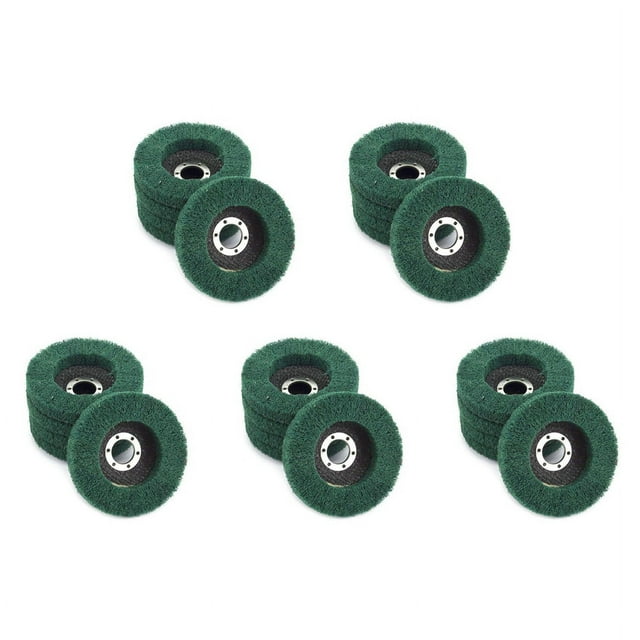 25Pcs Nylon Fiber Flap Wheels Polishing Buffing Wheel Scouring Pad ...
