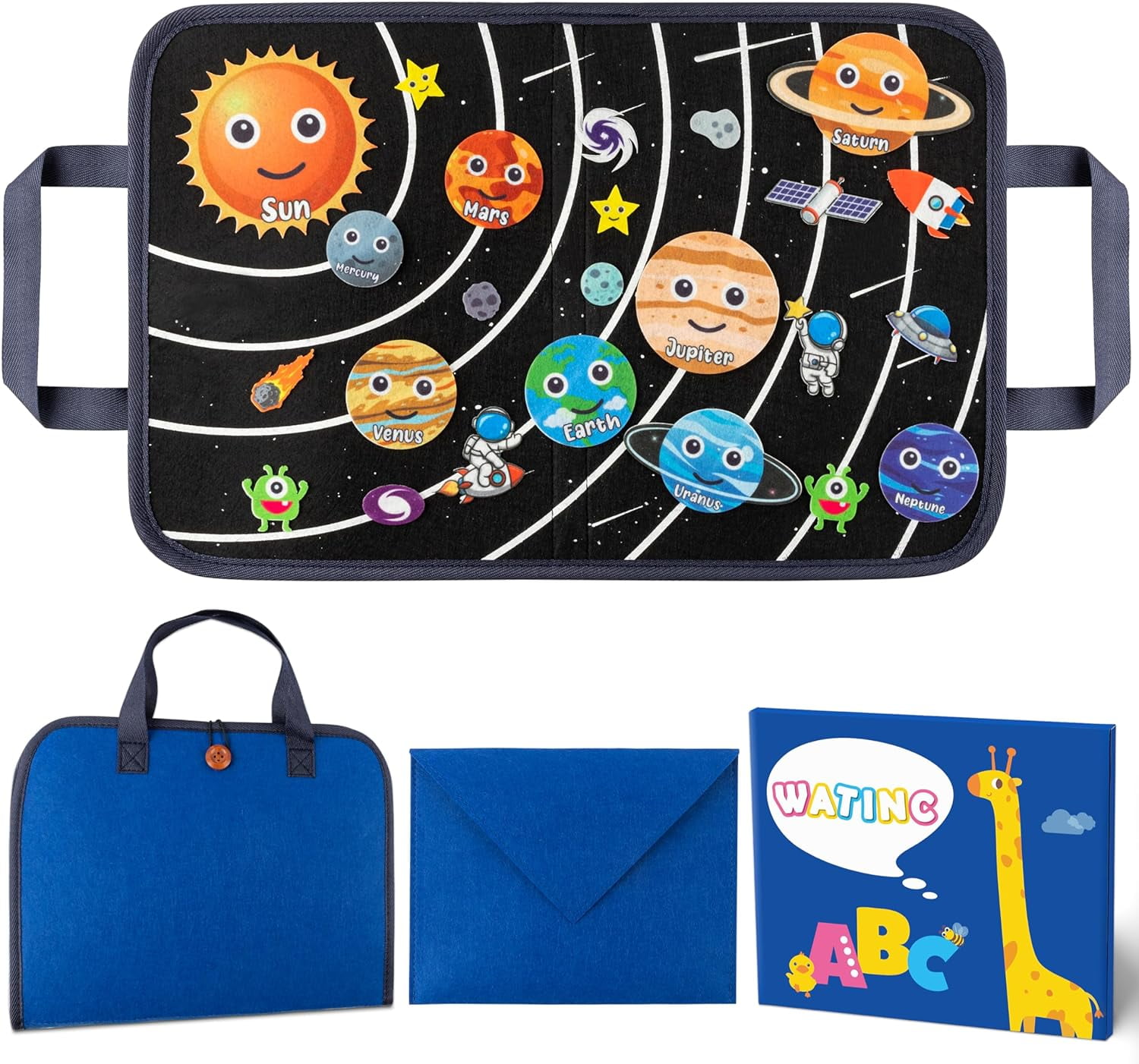 25Pcs Outer Space Travel Felt- Planets Astronaut Galaxy Themed ...