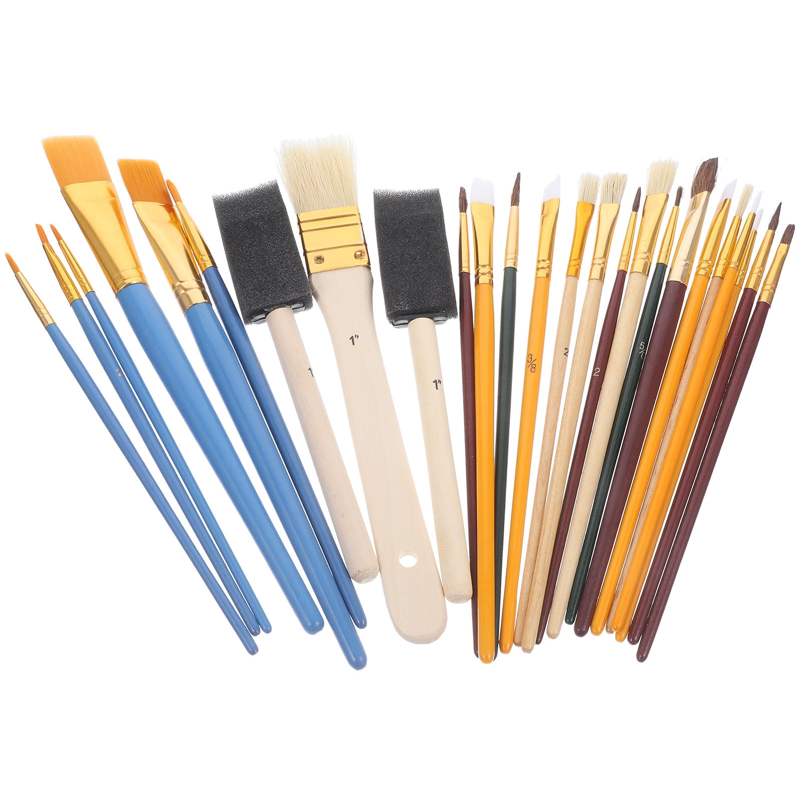 25Pcs Professional Painting Brushes Multi-function Watercolor Brushes ...