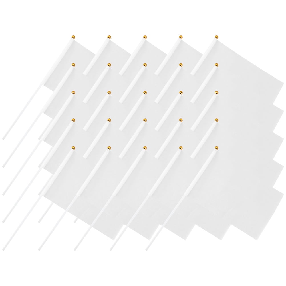 25Pcs Referee Flag Plastic Handle Flag Hand Crank Signal Flags Reusable ...