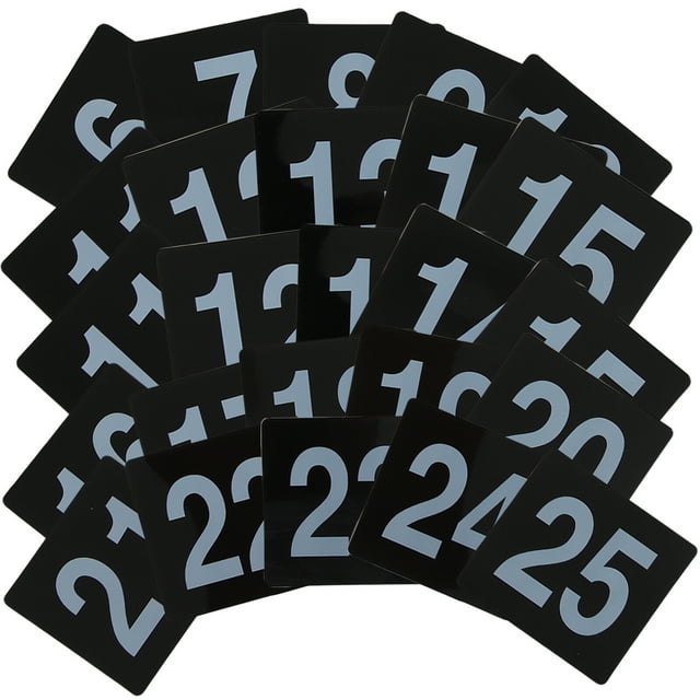 25Pcs Restaurant Table Numbers Tent Table Numbers Seating Reserved ...