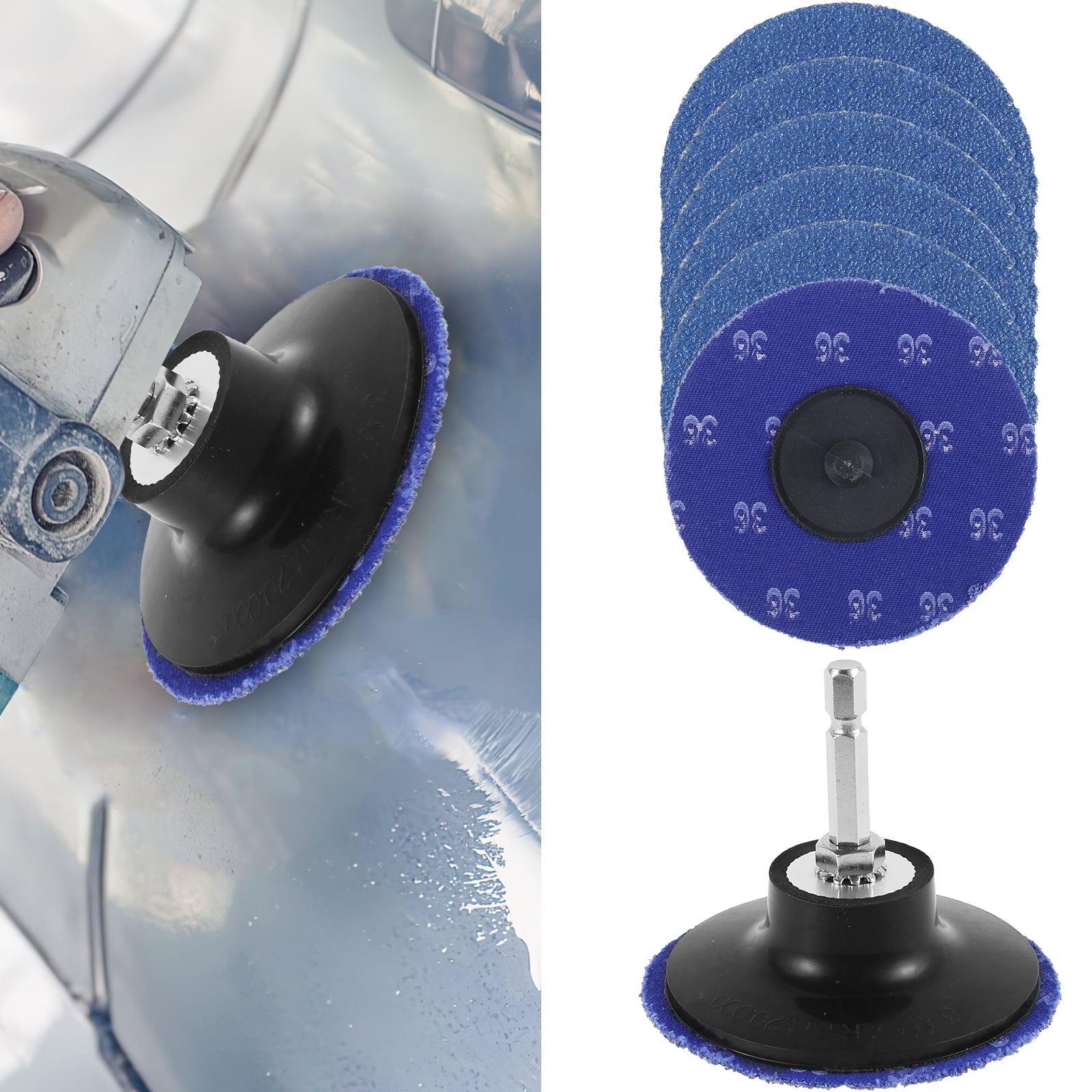 25Pcs Sanding Discs Set 3inch Quick Polishing Sandpaper Wood Sanding ...