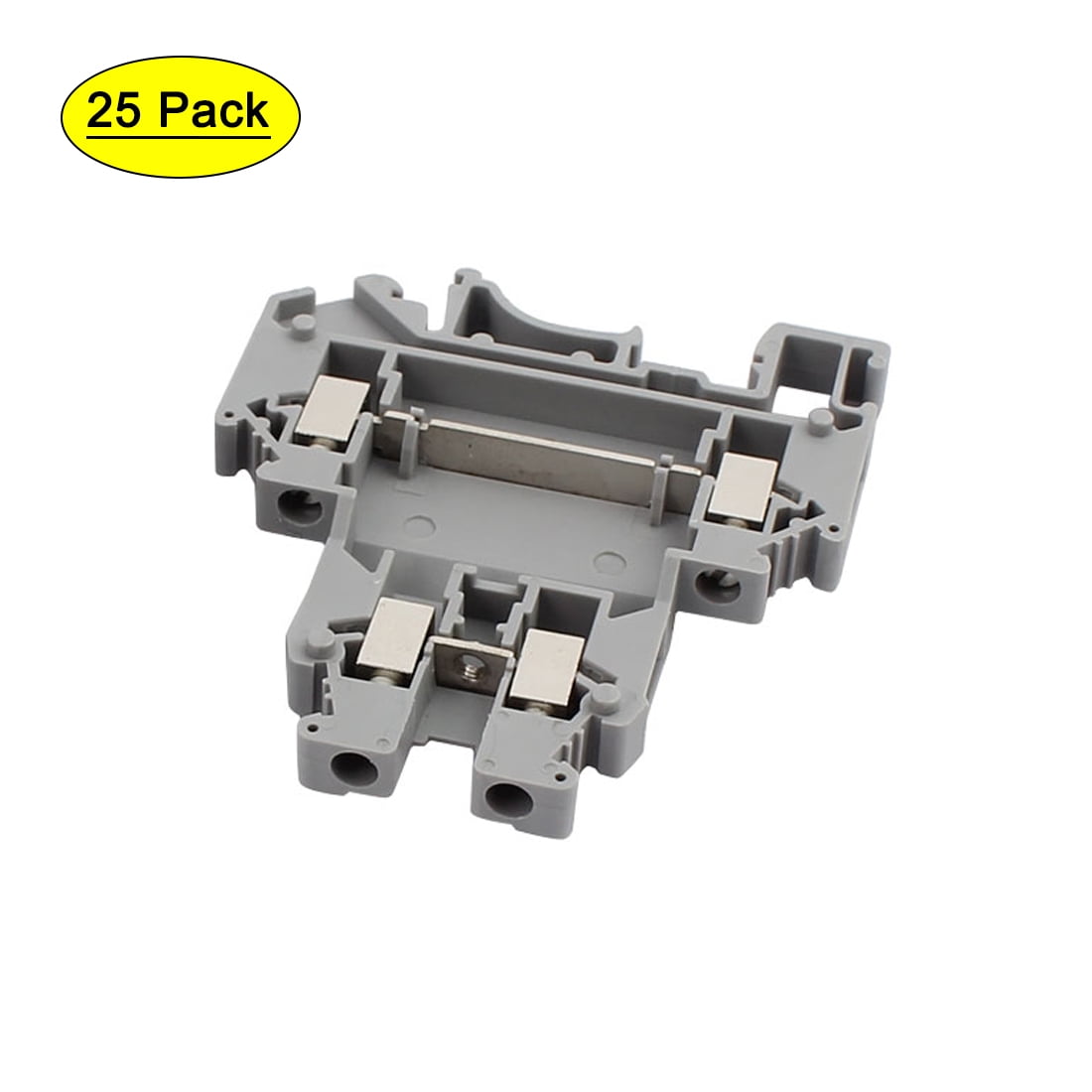 25Pcs UKK5 DIN Rail Mount Double-level Terminal Block 600V 32A 28-10AWG ...