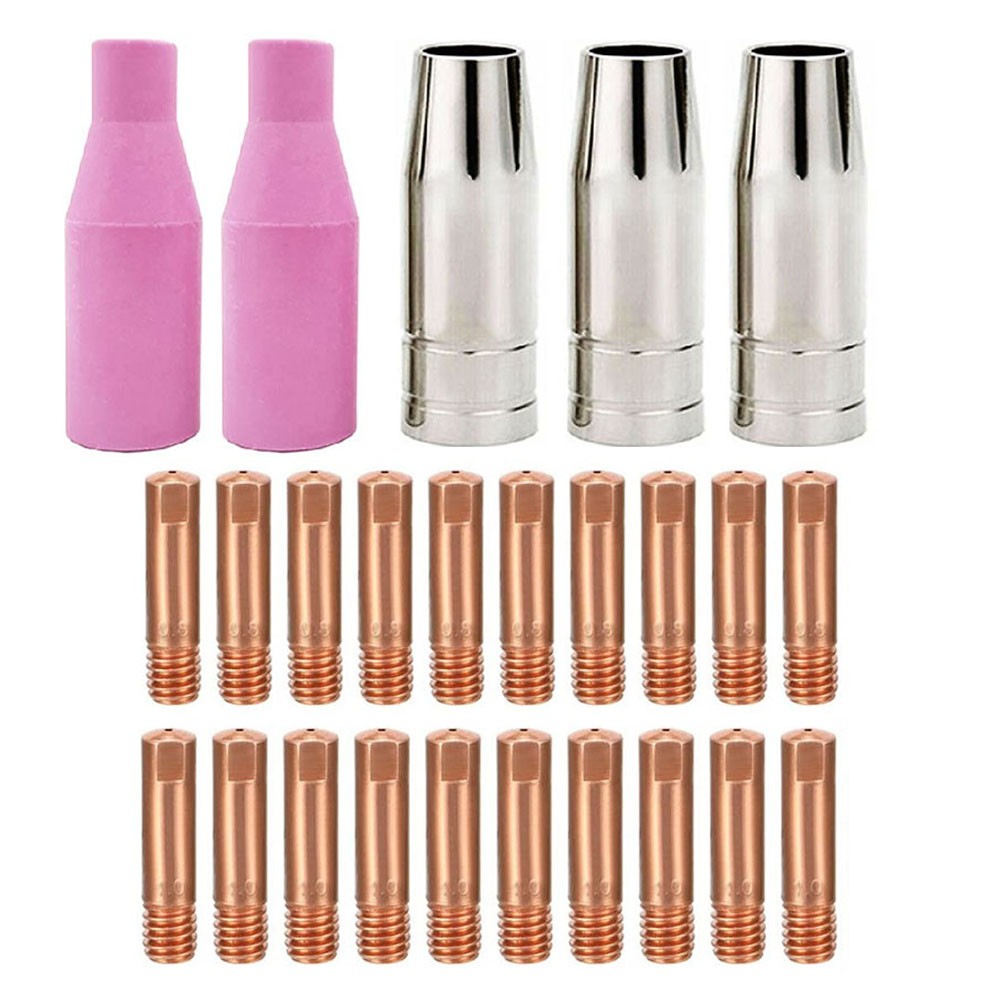 25Pcs for Mig for Mb15 for 15Ak Contact Tips 0.8/1.0mm Welding Torch Accessories - Walmart.com