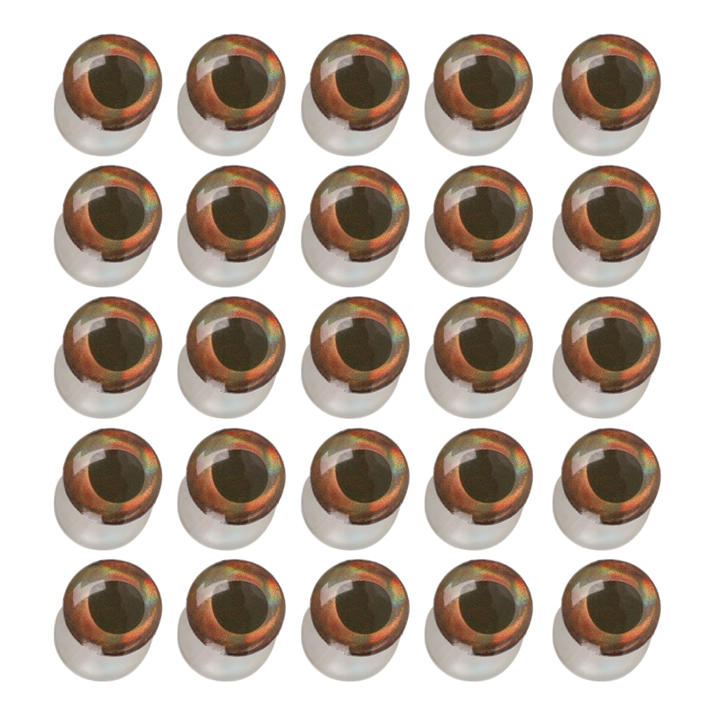 25Pcs/pack Fishing Dumbbell Eye Set, 6mm/8mm/10mm Lightweight Fly Tying ...