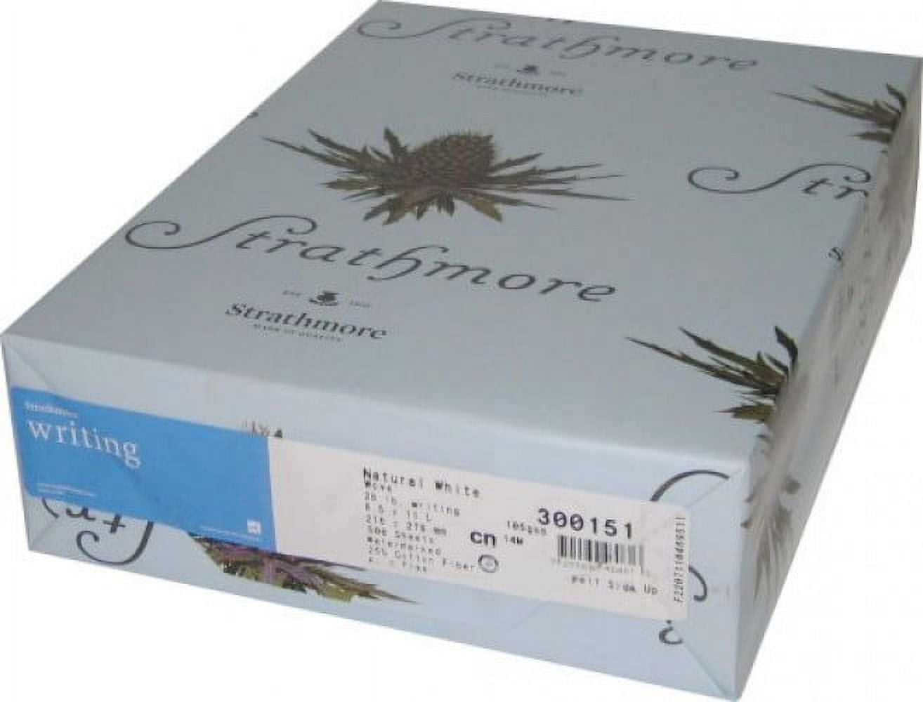 25Pct Cotton Copy Paper, Laser/InkJet, Writing Wove Finish, 20#, Bright ...