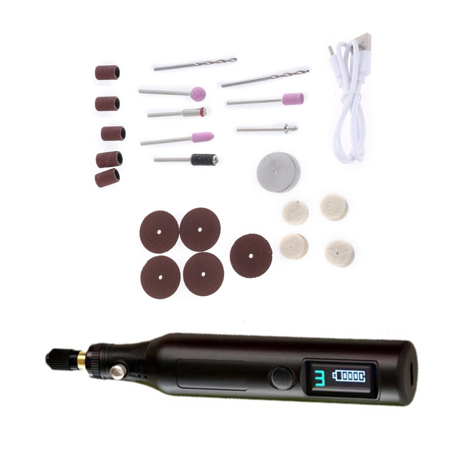 25Piece Handheld Digital Engraver Rotary Toolkit Electric Grinding ...