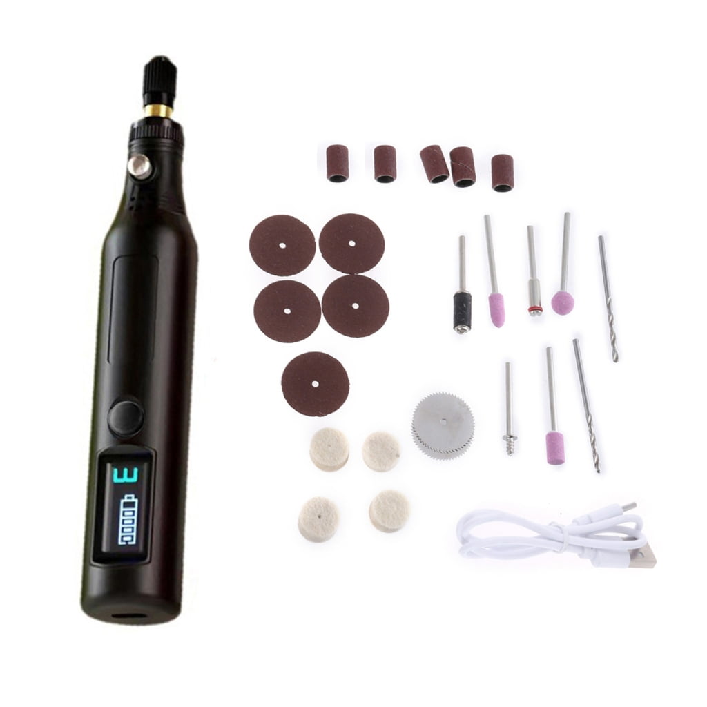 25Pieces Miniature Handheld Digital Display Grinder Set for Craftsmen ...