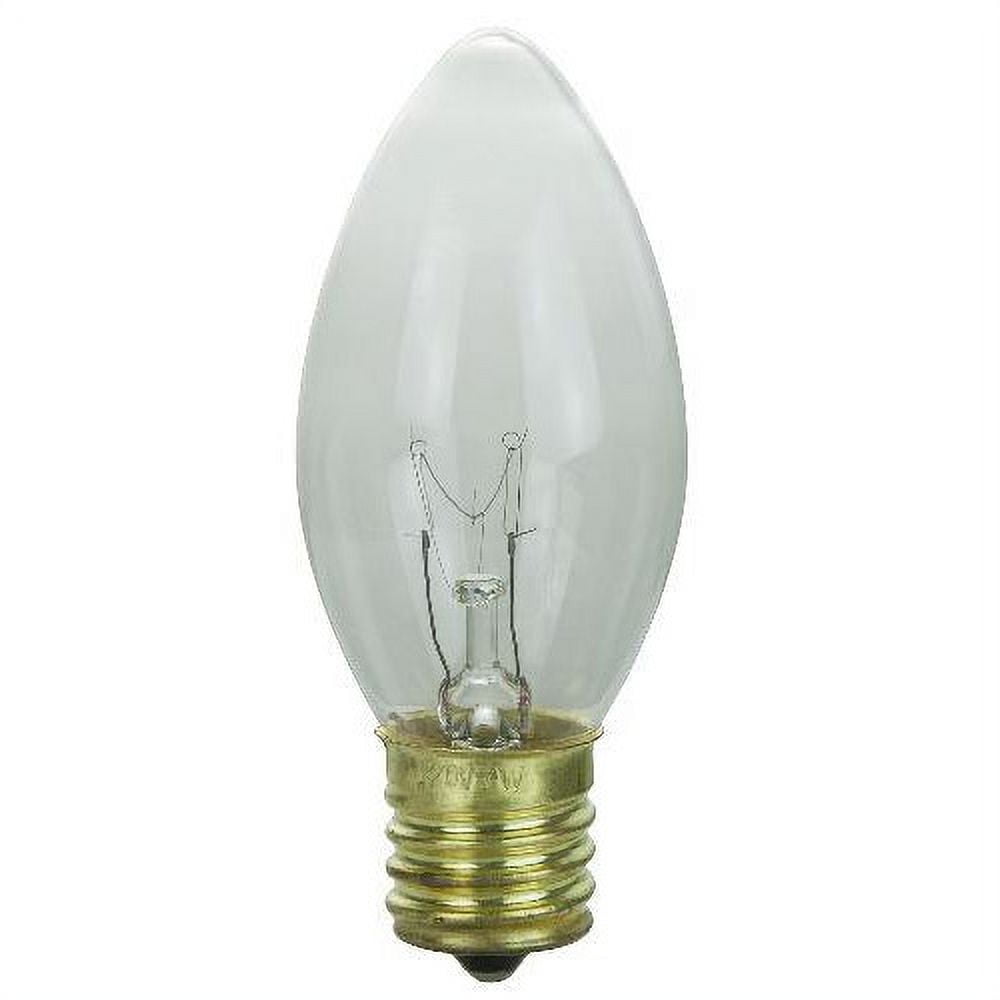 SUNLITE 25Pk - 7W Incandescent C9 Clear Bulb, 120V, E17 Intermediate ...