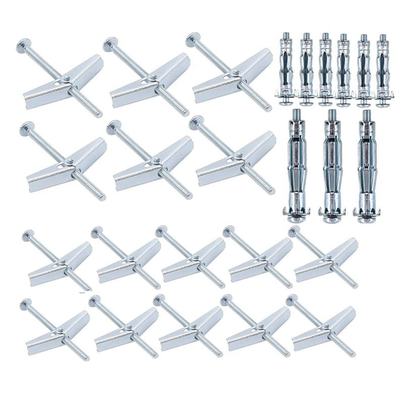 25Sets Toggle Bolt and Bolt,Wing Nut Kit,Heavy Duty Wall Anchors ...