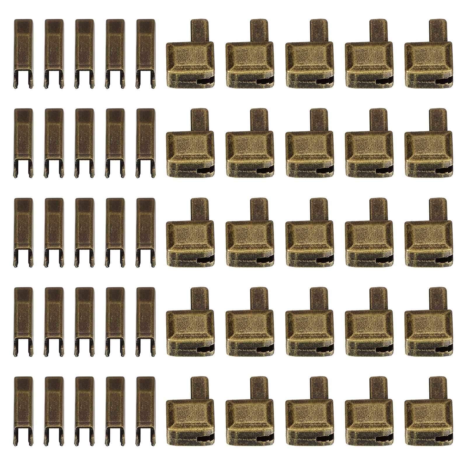 25Sets Zipper Repair Kits, #10 Retainers Box & Insertion Pins, Metal ...