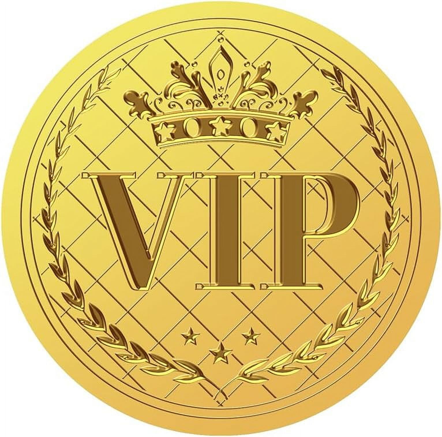 25Sheet 100pcs VIP Gold Foil Certificate Seals Embossed Certificate ...