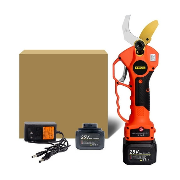 25V 40mm Cordless Electric Pruner Pruning Shear Efficient Fruit Tree ...