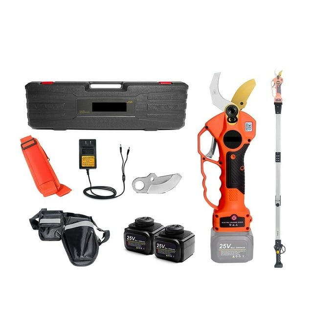 25V 40mm Cordless Electric Pruner Pruning Shear Efficient Fruit Tree Bonsai Pruning Branches ...