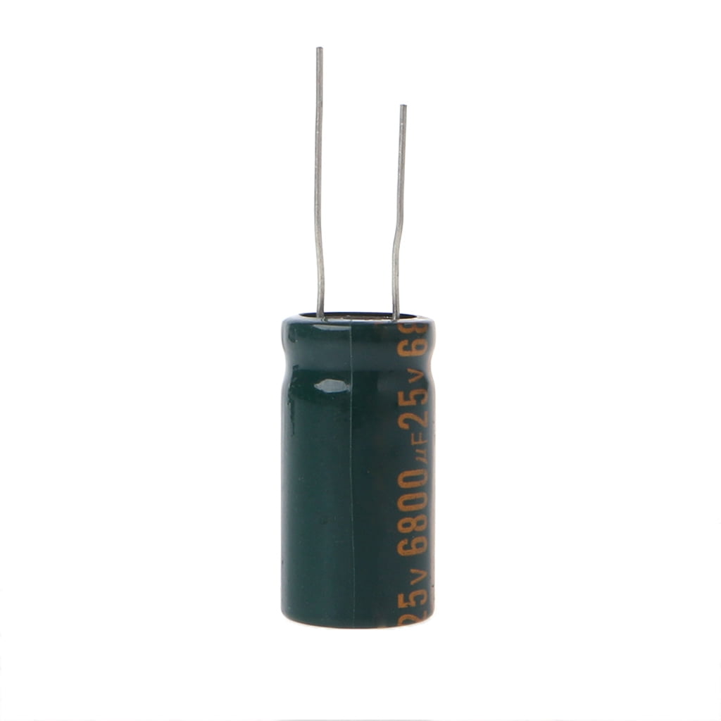 25V 6800uF Capacitance Electrolytic Radial Capacitor High Frequency Low ...