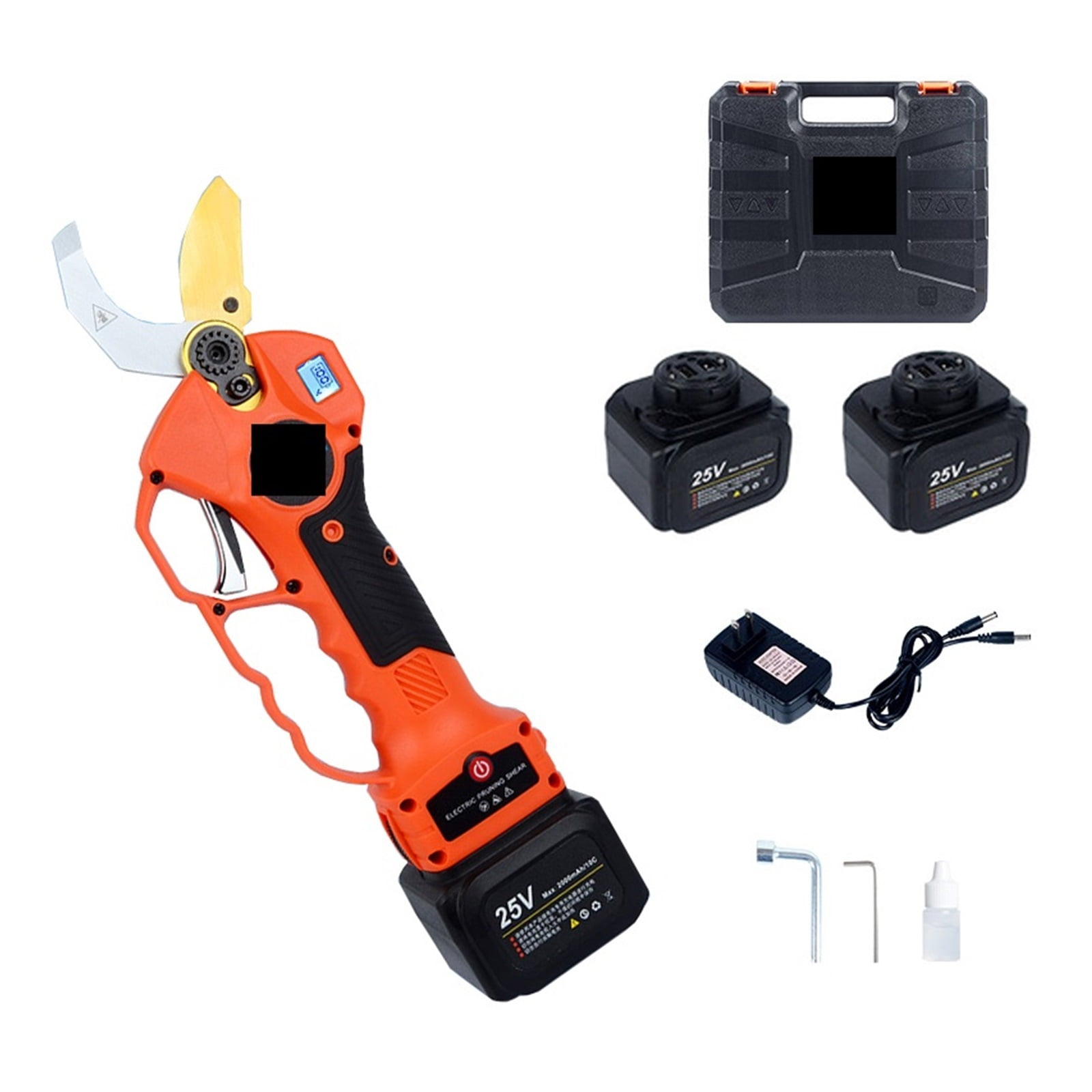 25V Cordless Pruner Lithium-ion Pruning Shear Efficient Scissors Bonsai ...
