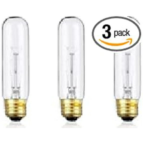 25W 120V T10 ‎E26 Base Tubular Clear Incandescent Light Bulb Pack 3 ...