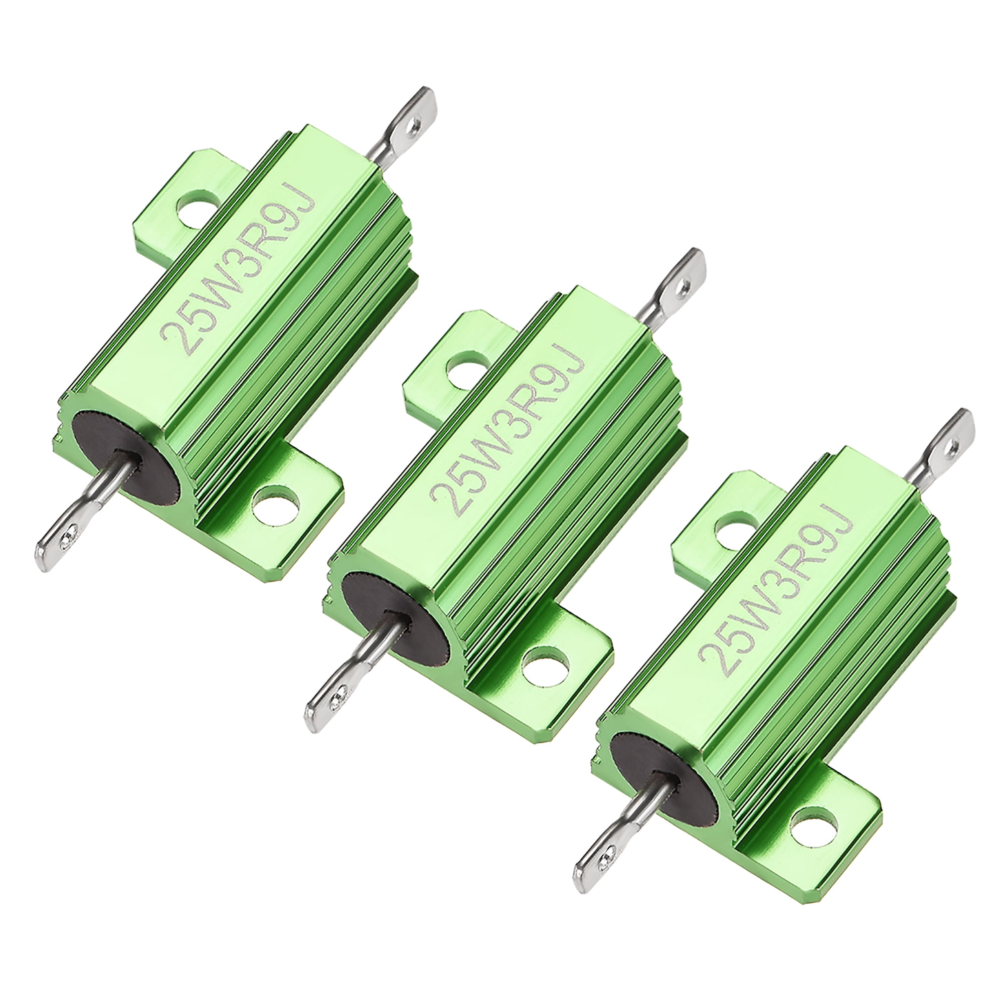 25W 3.9 Ohm 5% Aluminum Housing Resistor Chassis Mounted Aluminum Case ...