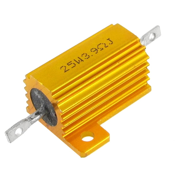 25W 3.9 Ohm 5% Power Wirewound Resistors Aluminum Housed - Walmart ...