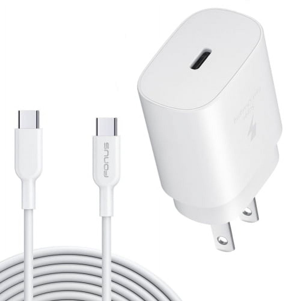25W Fast Home Charger for Nokia C200/C100 Phone - PD Type-C 6ft USB-C ...