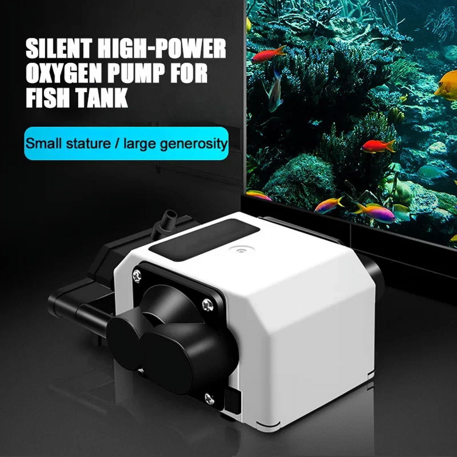 25W High Power Fish Tanks Oxygen Pump Ultra Quiet Air Compressor Large ...