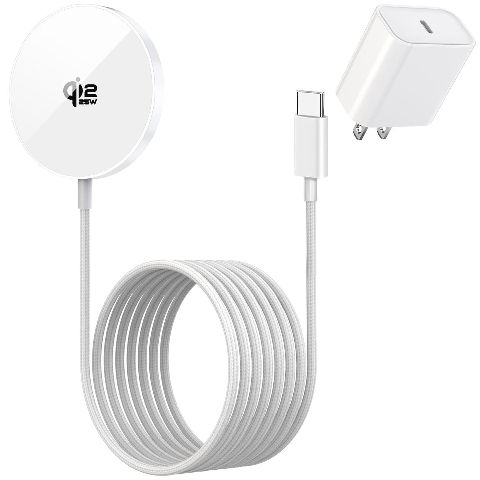 25W Magnetic Wireless Charger for iPhone 17 16 Fast Charging[Apple MFi ...