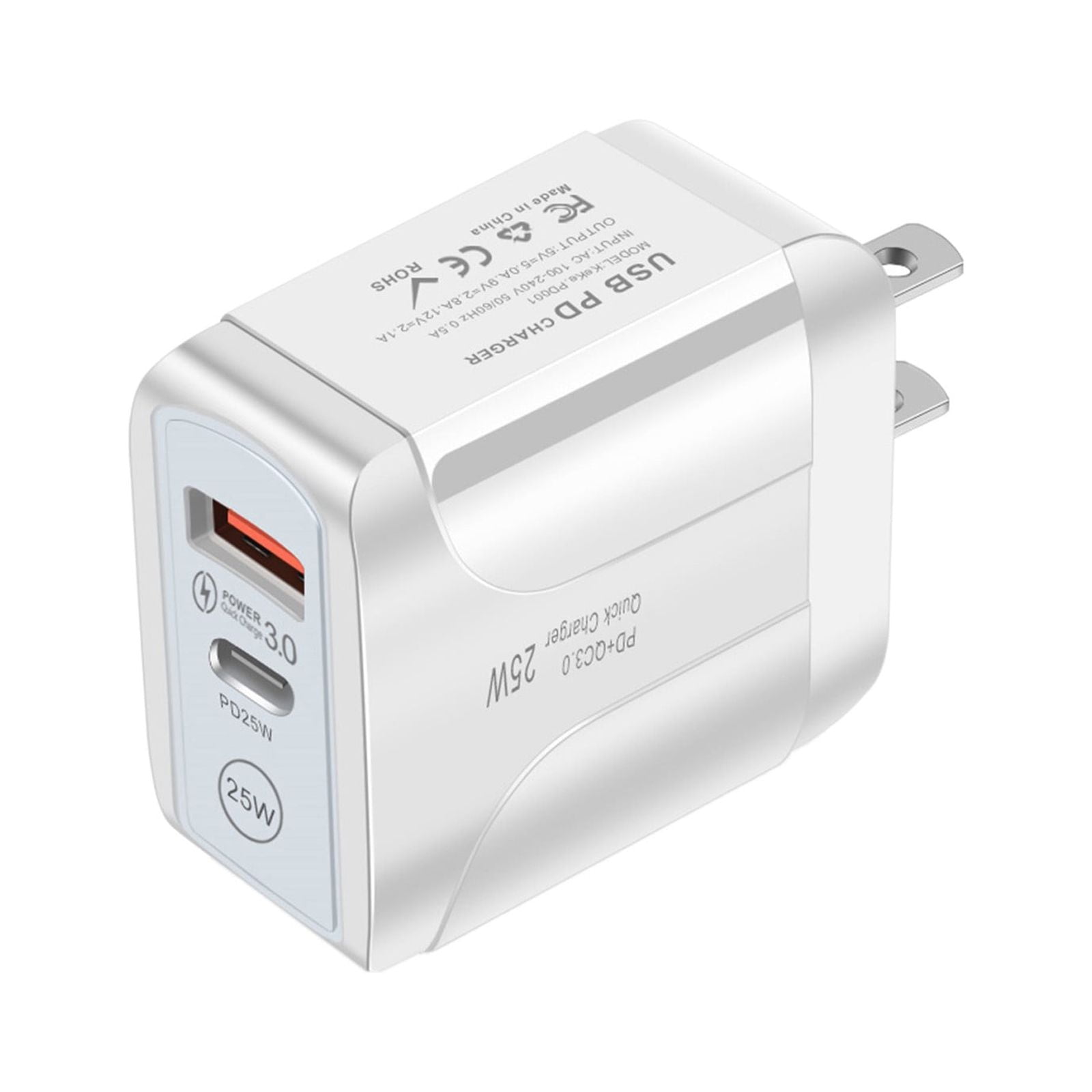 25W PD Fast Charging Mobile Phone Charger 5A Fast Charging Head Wall ...