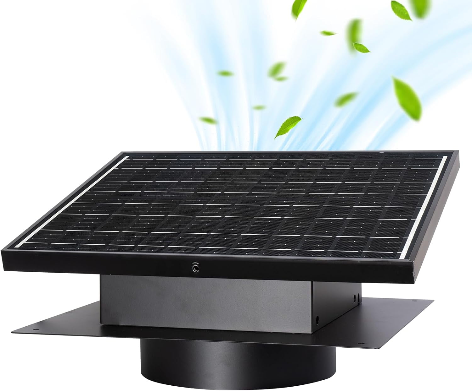 25W Solar Roof Vent Fan with 8 Inch Removable Roof Vents,Solar Attic ...