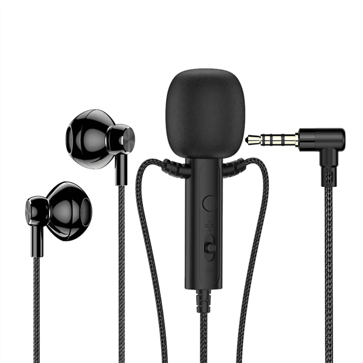 25WM 3.5mm in-Ear Lavalier Microphone with Earphone Mini Clip Mic for ...
