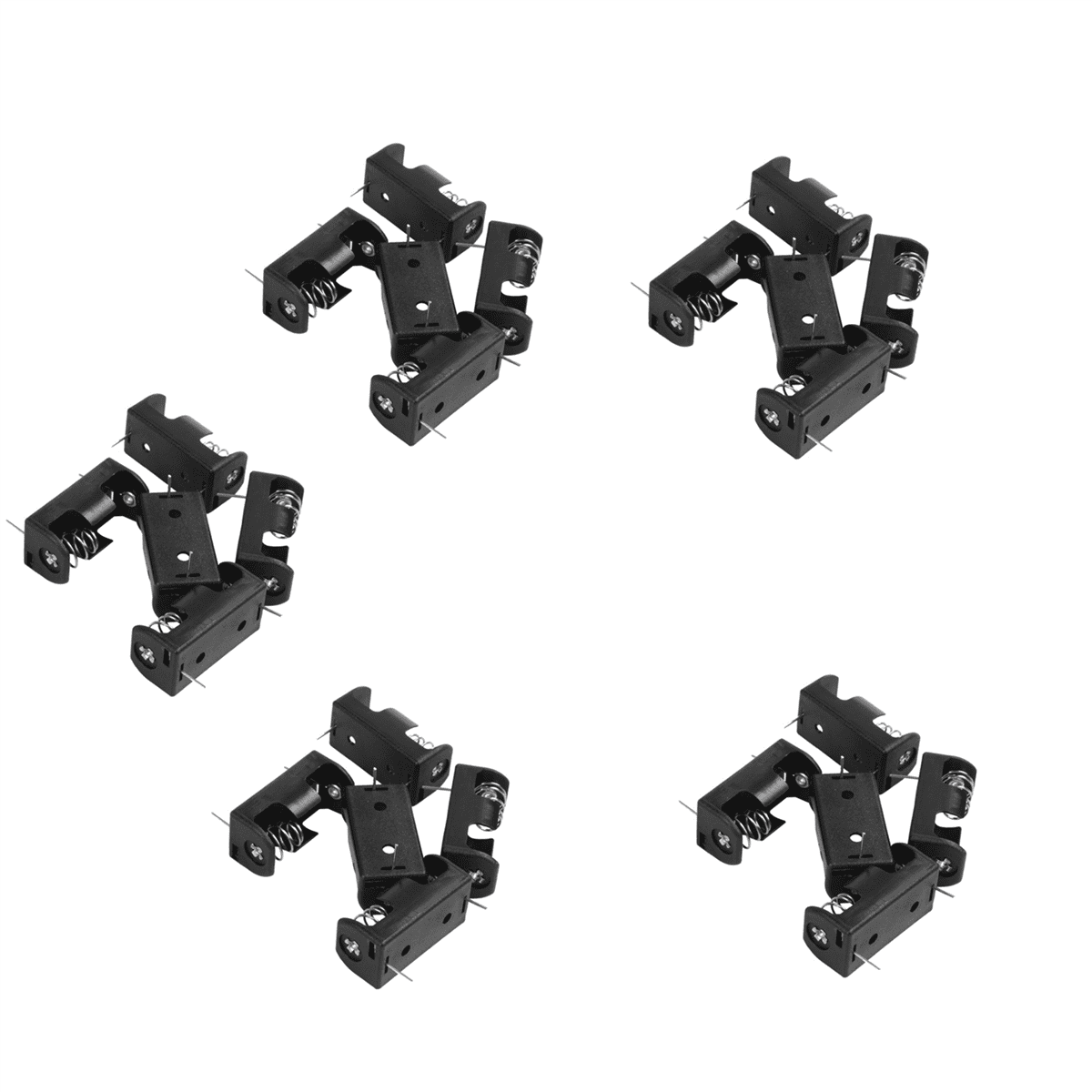 25X1/2AA 14250 Battery Storage Clip Box Case Holder 3.6V with PCB Pin ...