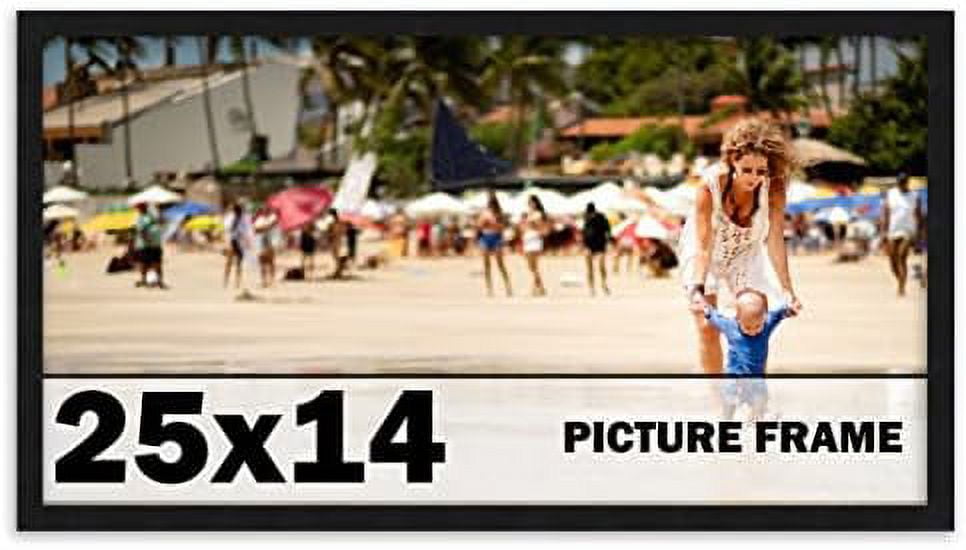 25X14 Frame Black Picture Frame - Complete Modern Photo Frame Includes ...