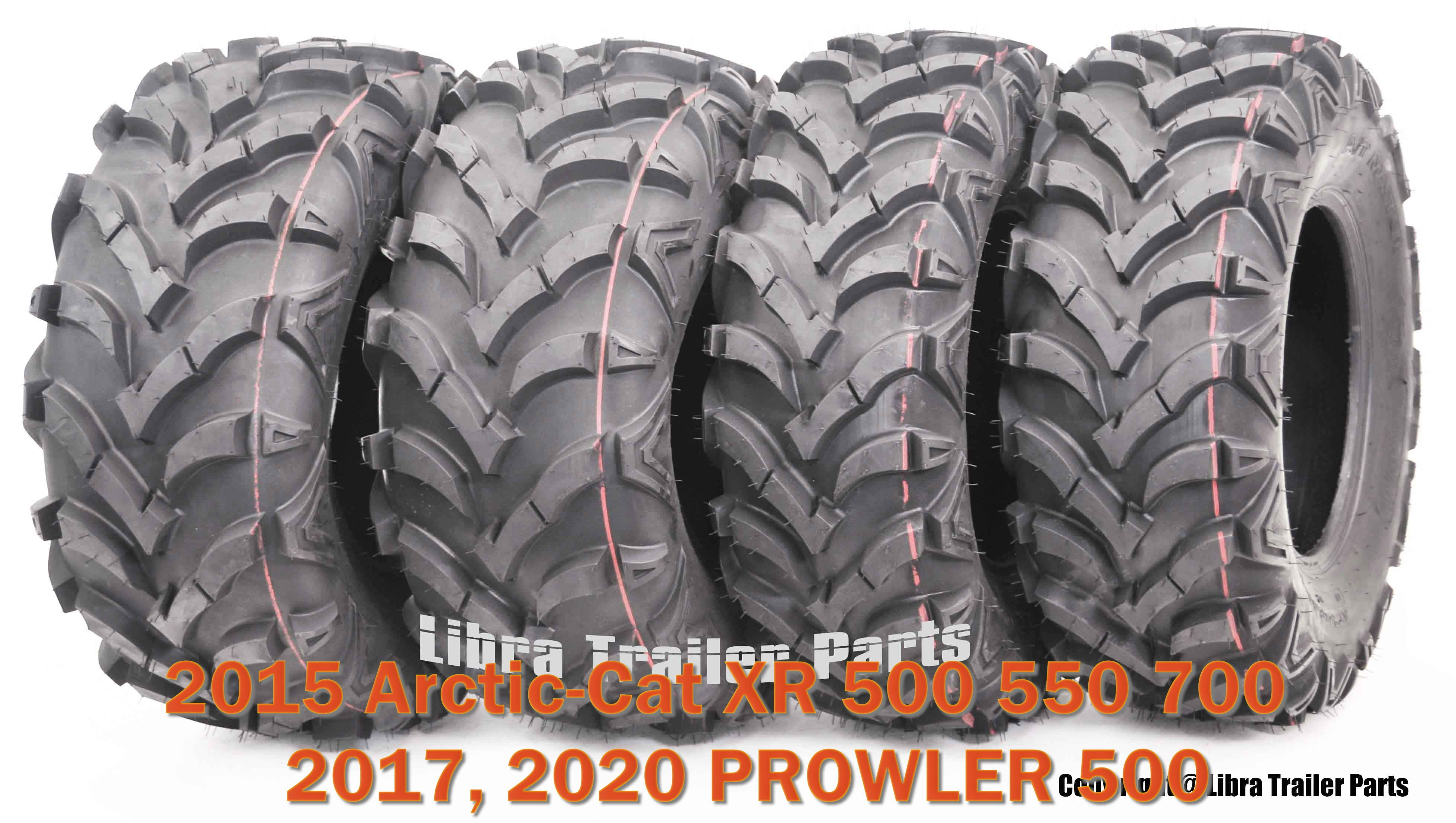 25X8X12 & 25X10X12 Set 4 ATV Solid Mud Tires fit 2015 Arctic-Cat XR 500 ...