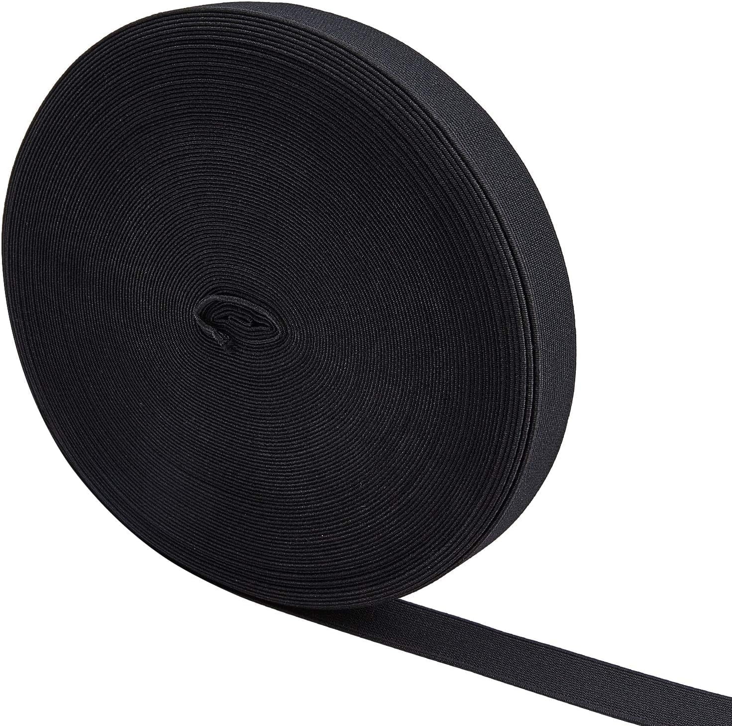 25Yard Elastic Bands Black Knit Elastic Spool Heavy Stretch High ...