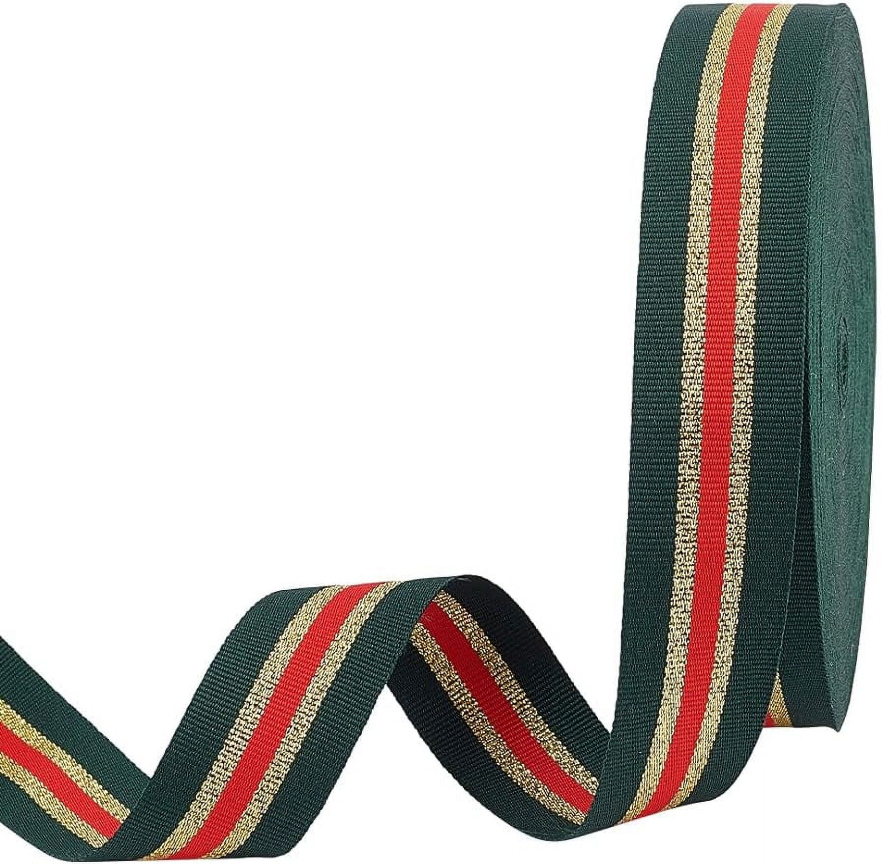 25Yard Stripe Grosgrain Ribbon 1 inch Christmas Ribbon Double Face ...