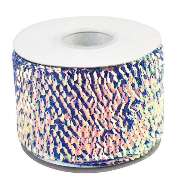 25Yards/Roll 75mm Colorful Sequin Bend Sequin Ribbon Gift Wrapping DIY ...