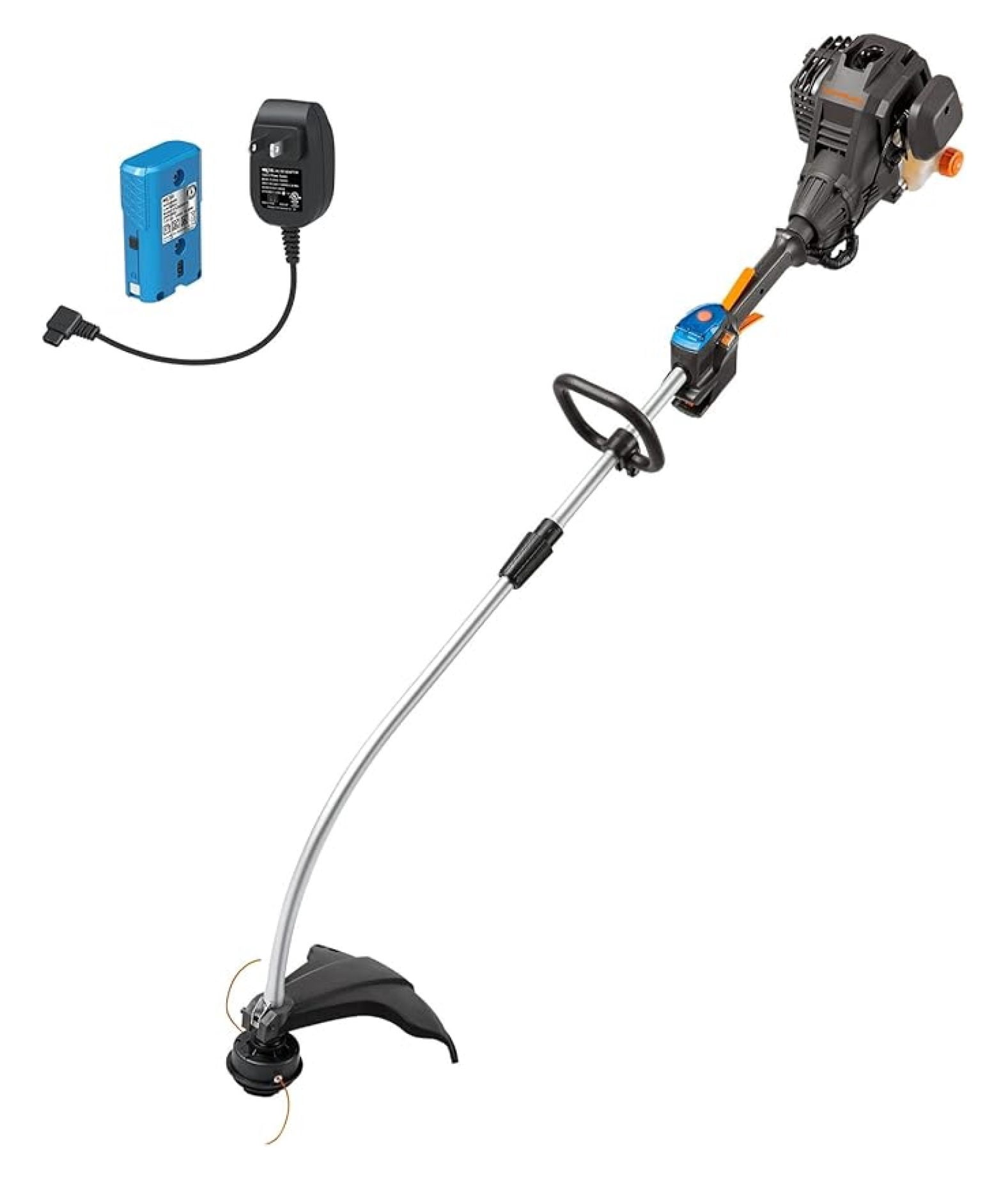 25cc 2-Cycle Gas String Trimmer with No-Pull Electric Start 17-Inch ...