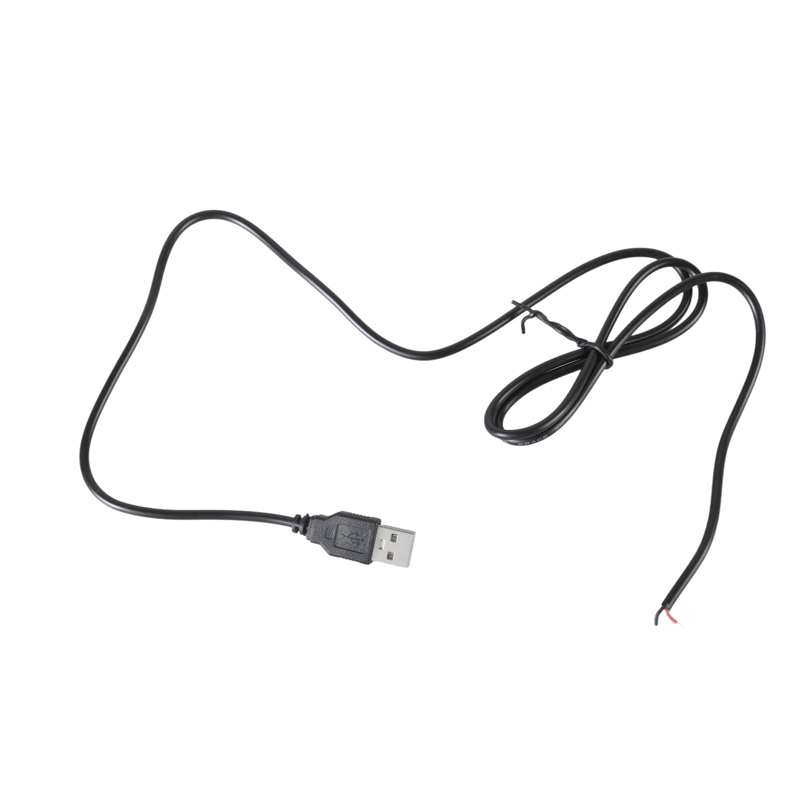 25cm-300cm USB Male to Open End 2Pin Power Cable Extension Cord Wire 5V ...