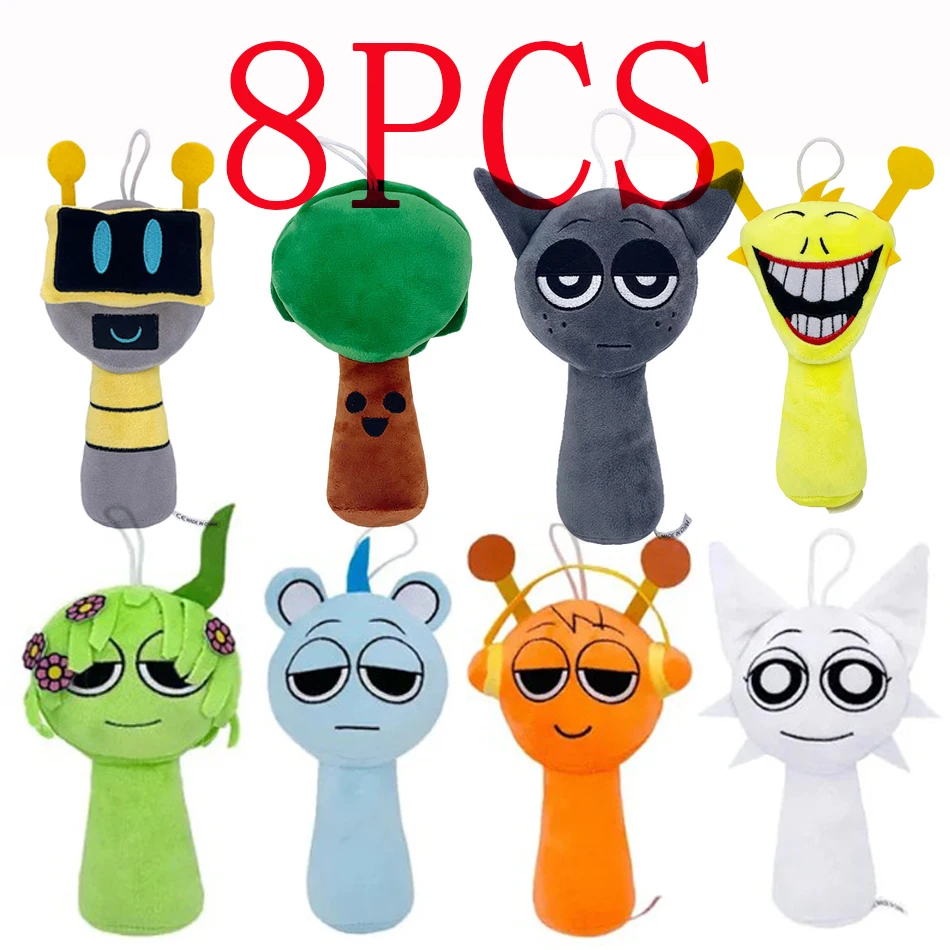 25cm 4-20pcs Sprunki Plush Toys Sprunki Plush Doll Sprunki Game Cartoon Pillow Kids Birthday ...