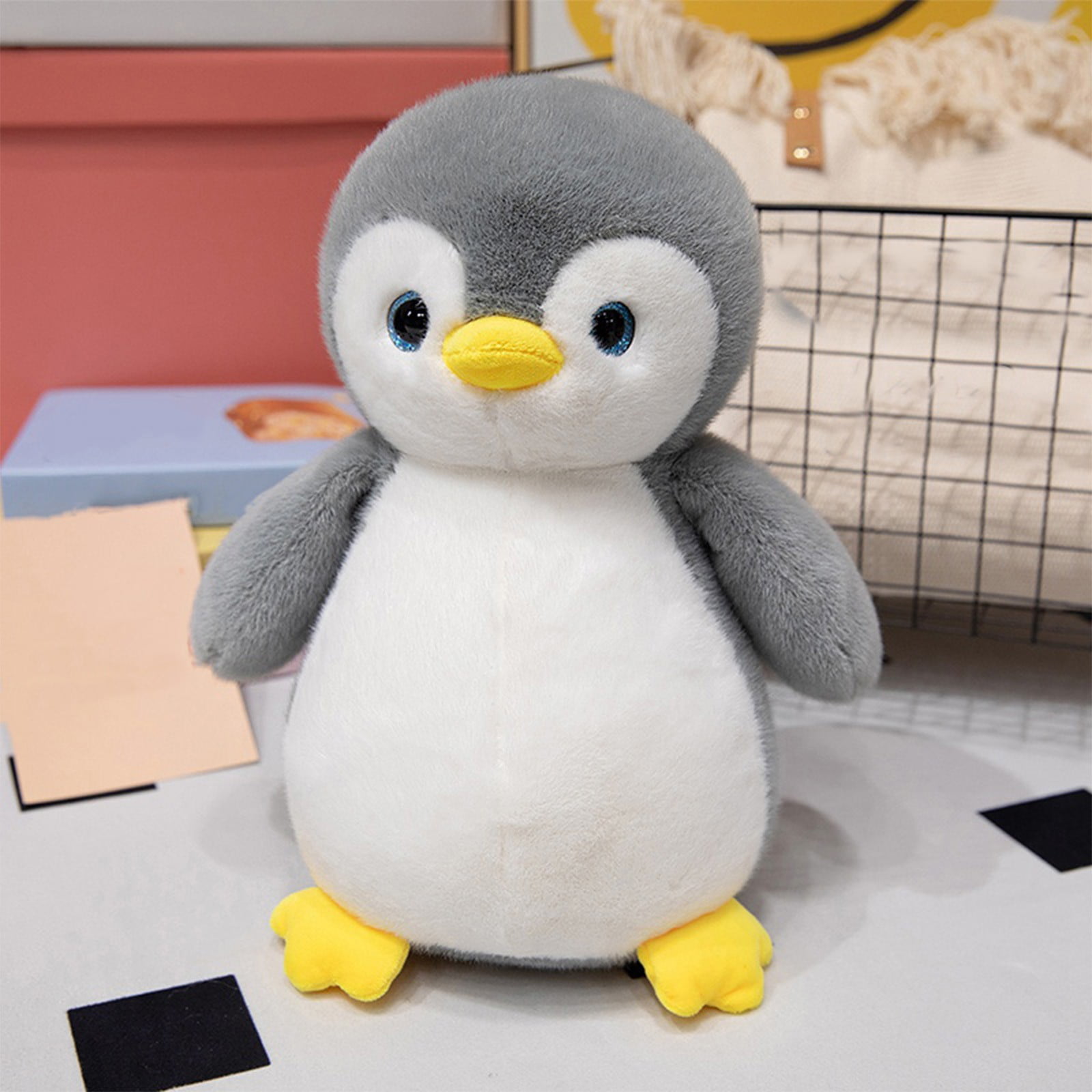 25cm 9.8 '' Light up Colored Stuffed Penguin Animals, Kids Plushs Soft ...