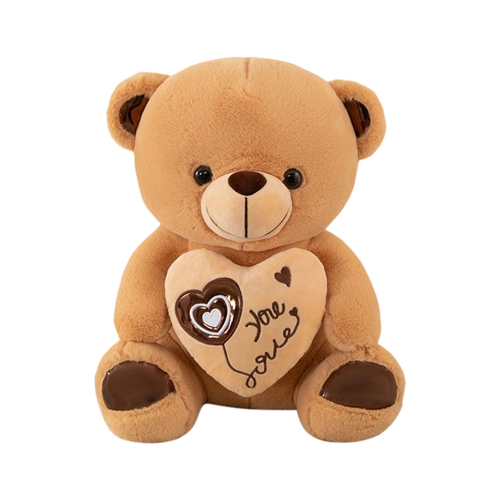 25cm Cartoon Style Heart Bear Plush Toy - Style A, Adorable Stuffed ...