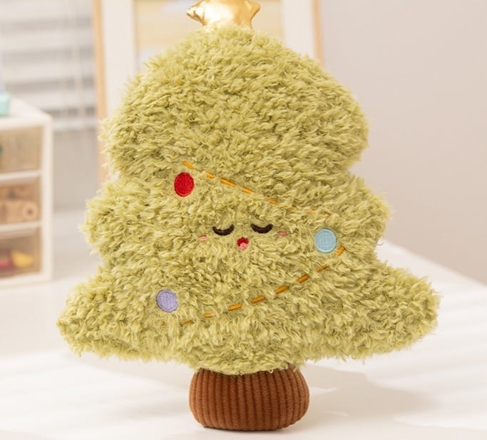 25cm Christmas Plush Toys Set - Santa Claus, Reindeer, Christmas Tree ...