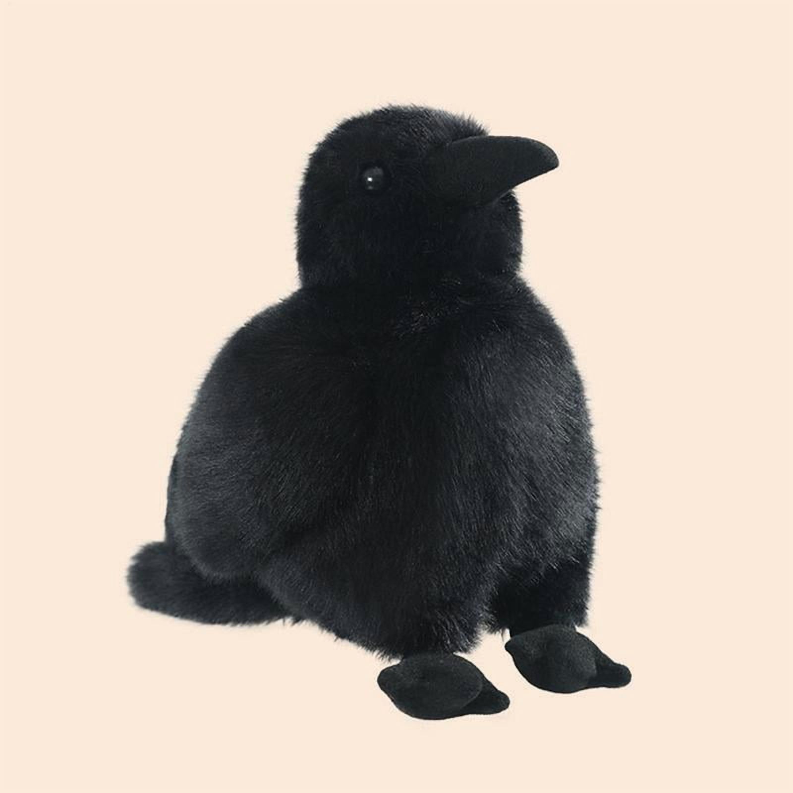 25cm Cute Raven Plush Toy Soft Stuffed Black Bird Animals Doll Pillow ...