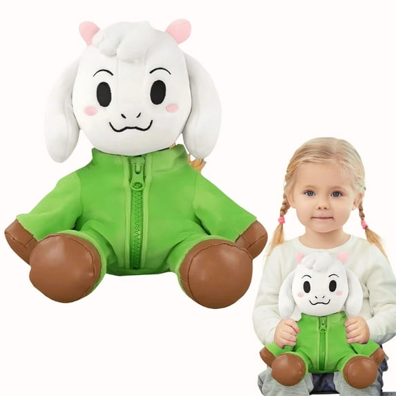 25cm Deltarune Ralsei Plush Toy, Soft and Cuddly Toy with Green Hoodie ...