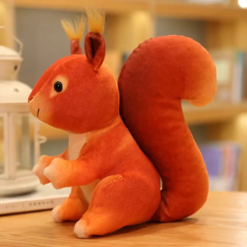 25cm Imitation Cute Squirrel Plush Toys Soft Stuffed Cartoon Animals ...