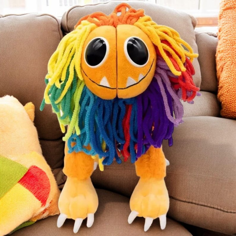 25cm Nightmare Critters Plush Colorful Lion Yarnaby Plush Toy Doll ...