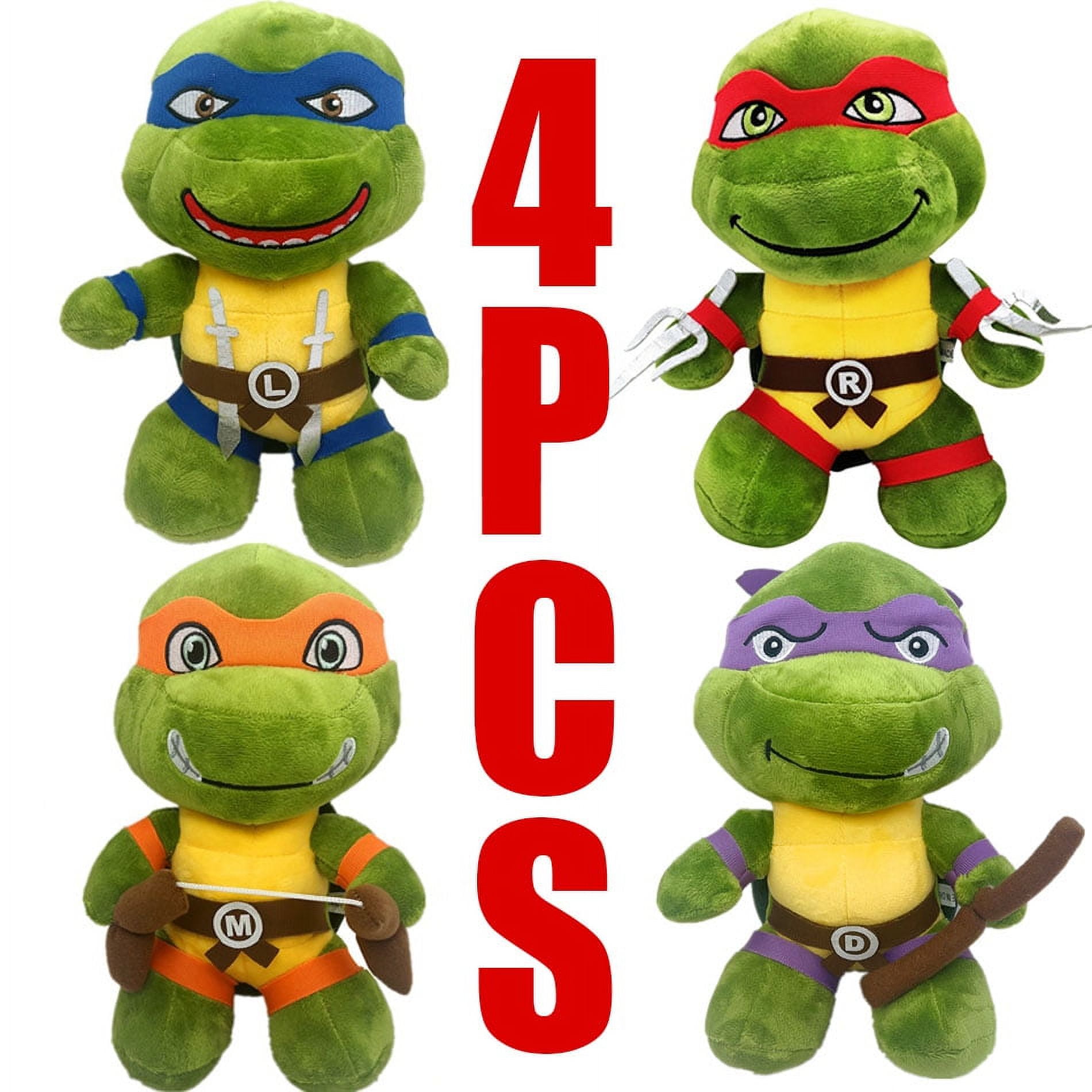 25cm Ninja Turtles Plush Dolls Anime Game TMNT Leo Raph Mike Don ...
